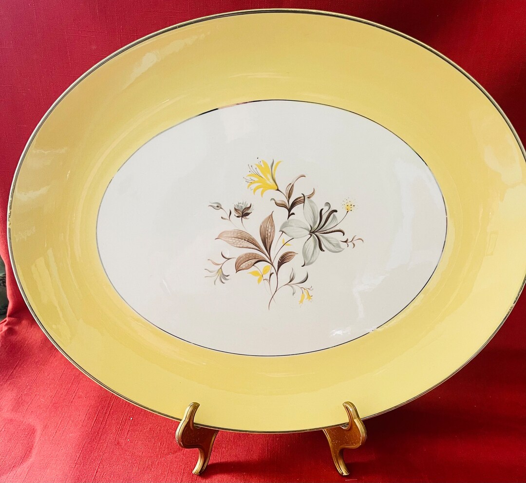 Vintage Platter by Homer Laughlin in the Maytime Pattern - Etsy