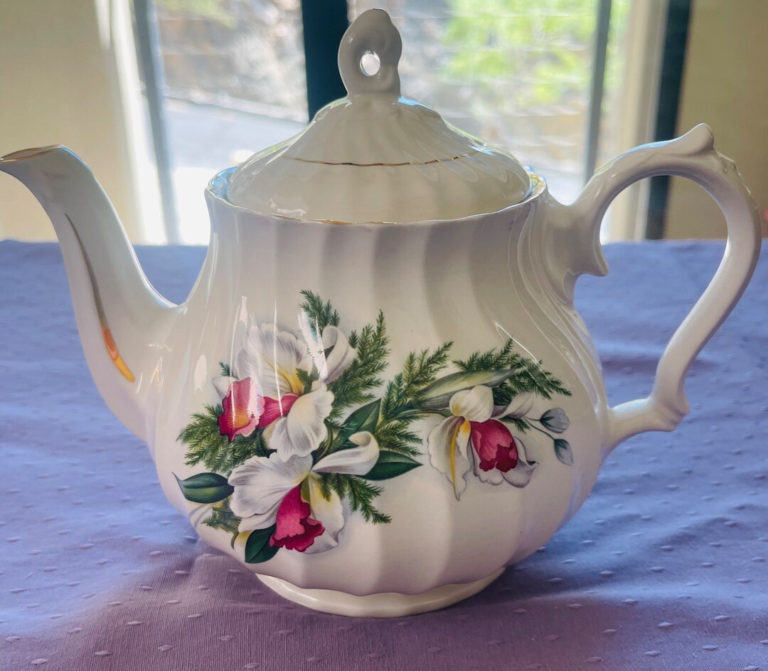 Crown Dorset, Staffordshire Tea Pot - Etsy