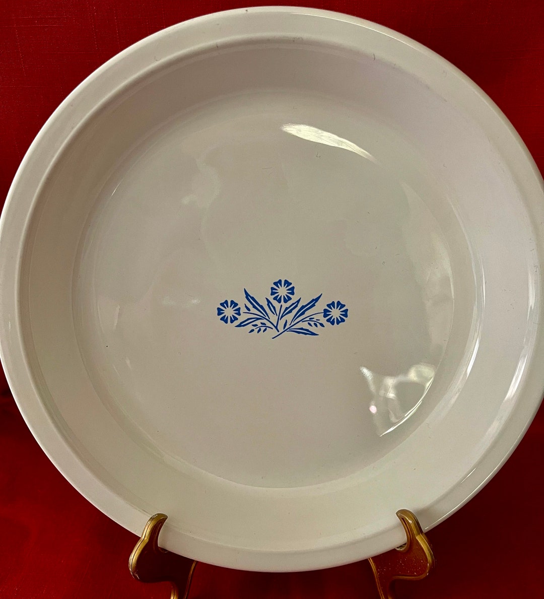 Corning Pie Plate in the Cornflower Pattern - Etsy