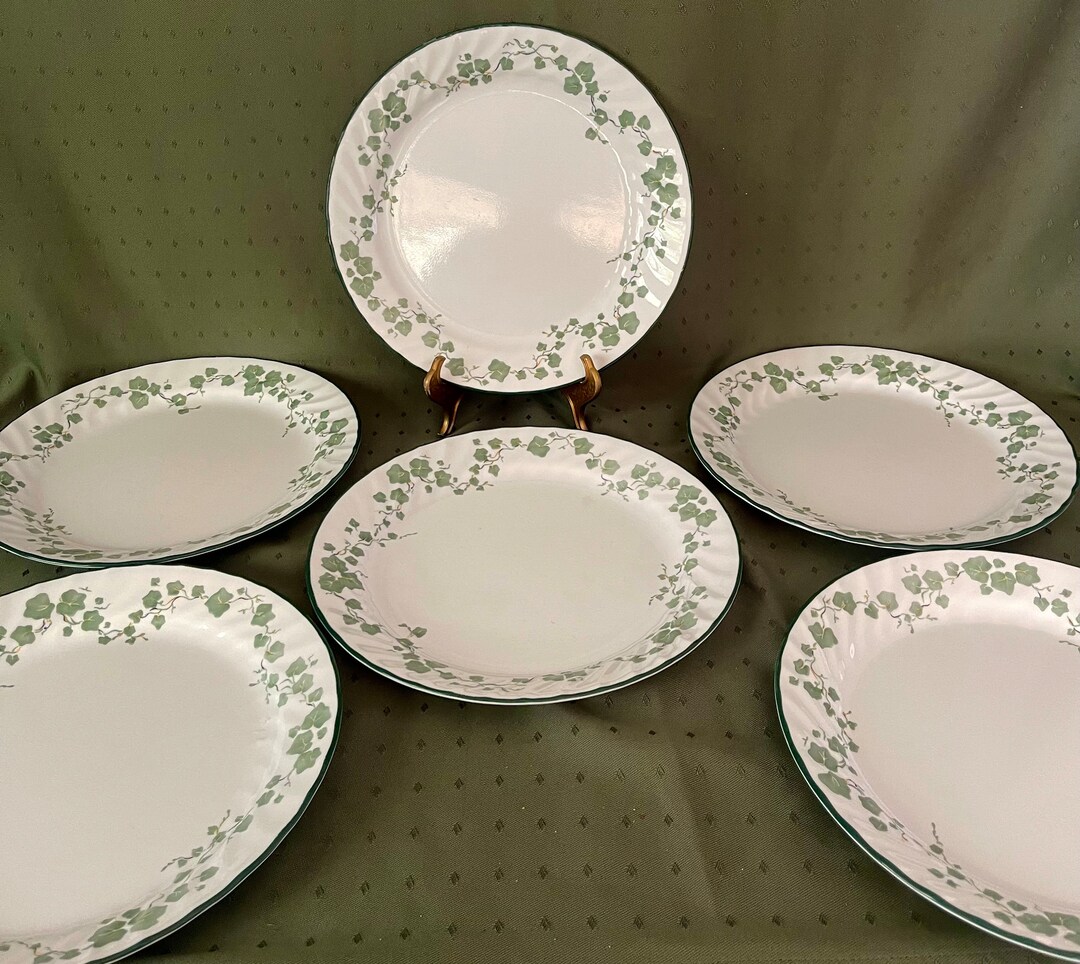 Set of 6 Dinner Plates by Corelle( Corning) in the Callaway Pattern. - Etsy