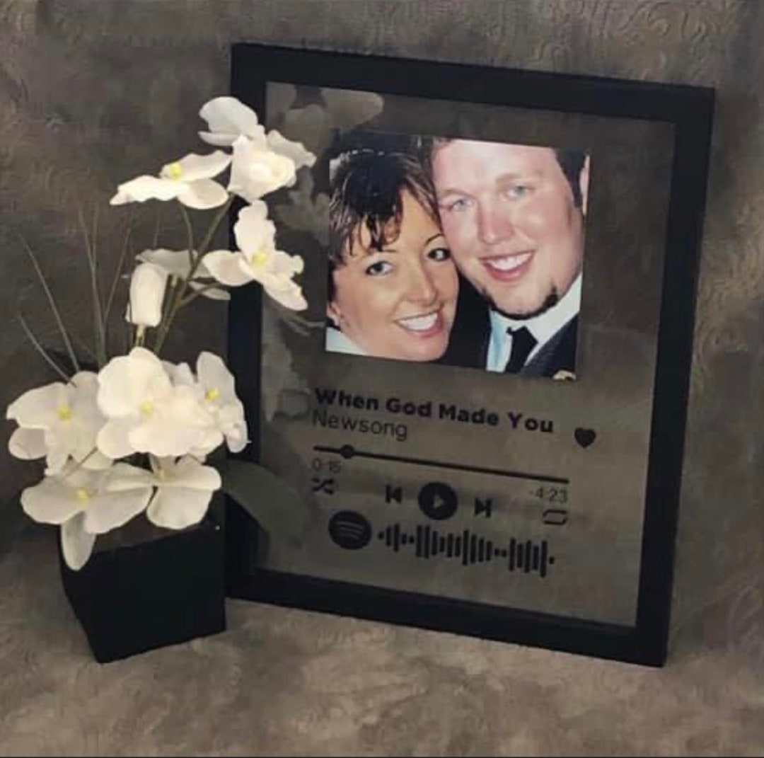 Personalized Spotify Music Picture Frame With Yourphoto, Personalized ...