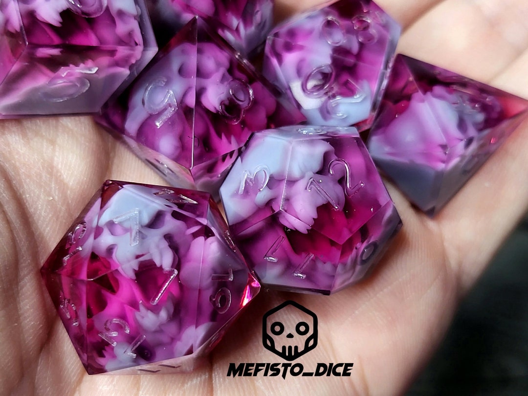 Dice Set Skull Warlock War D&D Dice Set for Dungeons and Dragons D and ...