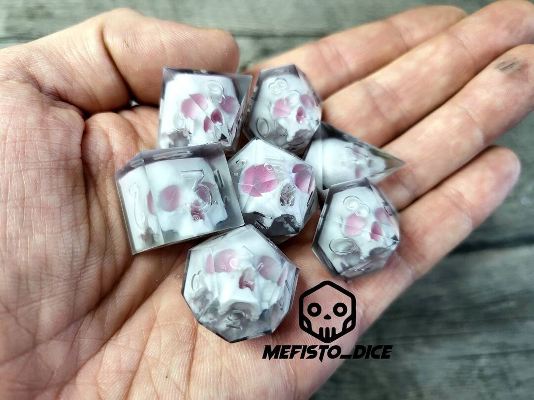 Dice Set, Zombie, Dead Cesar, Apocalypse, Skull, D&D Dice Set for ...