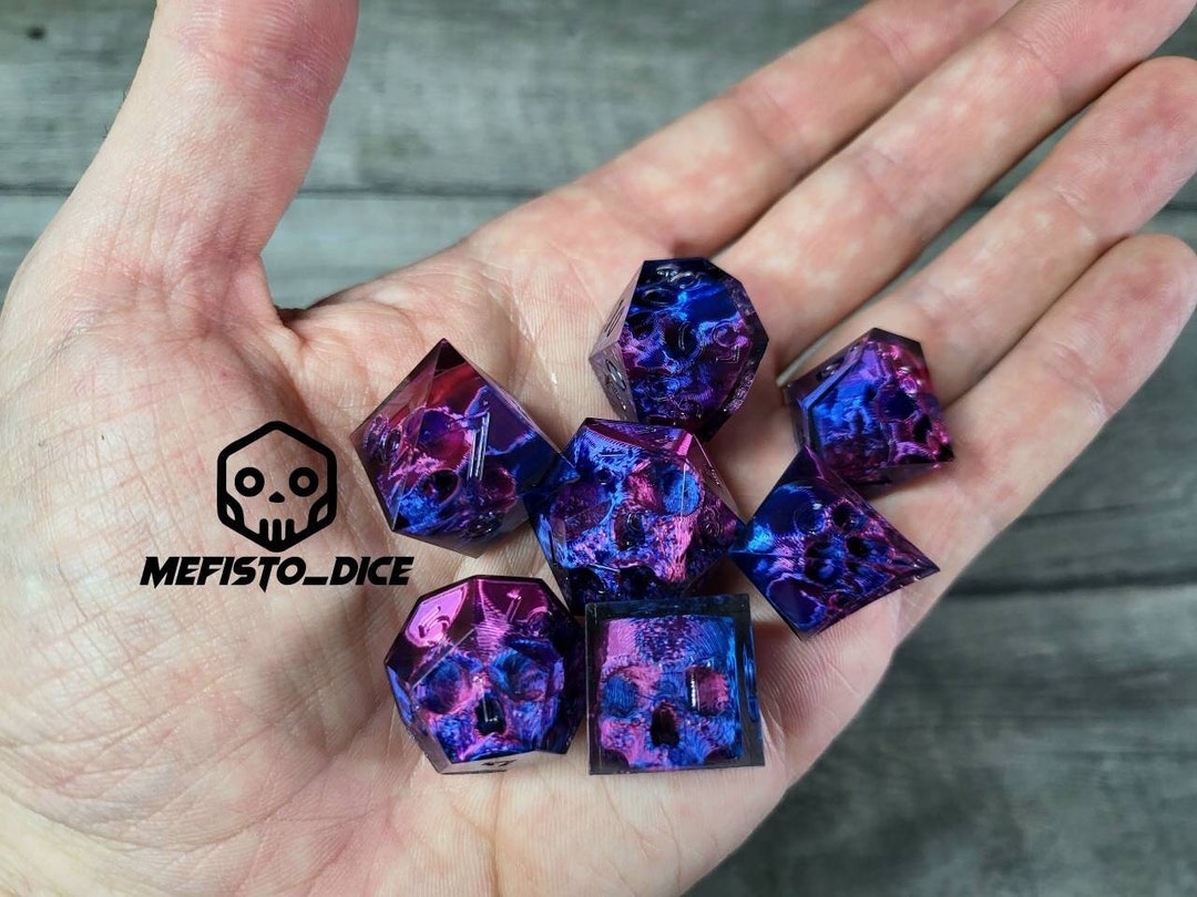 Dnd Dice Set Sharp Edge for D&D Dungeons and Dragons - D20 D12 D10 D8 ...