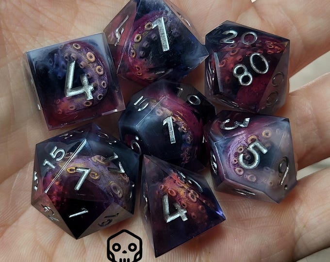 Call of Cthulhu Dice Tentacle Kraken for Dungeons and Dragons Dnd Dice Set D&D D20 D12 D10 D8 D6 ...