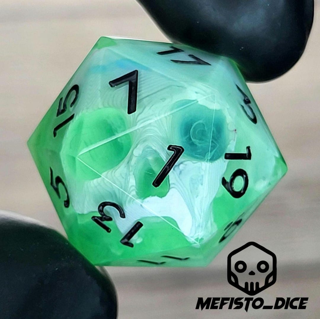 Dnd D20 Dice Dungeons and Dragons D&d Table Game With White Skull ...
