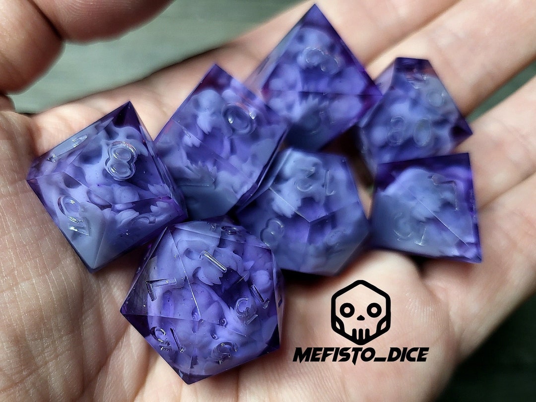 Dice Set Skull Warlock War D&D Dice Set for Dungeons and Dragons D and ...