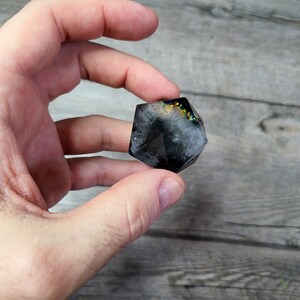 D20 Skull Geode 33mm Dice Sharp Edge, D&D Dice Set for Dungeons and ...