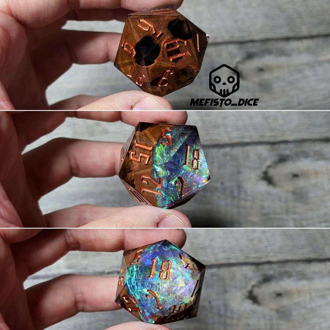 D20 Dnd Skull Dice Geode 33 Mm Sharp Edge, D&D for Dungeons and Dragons ...