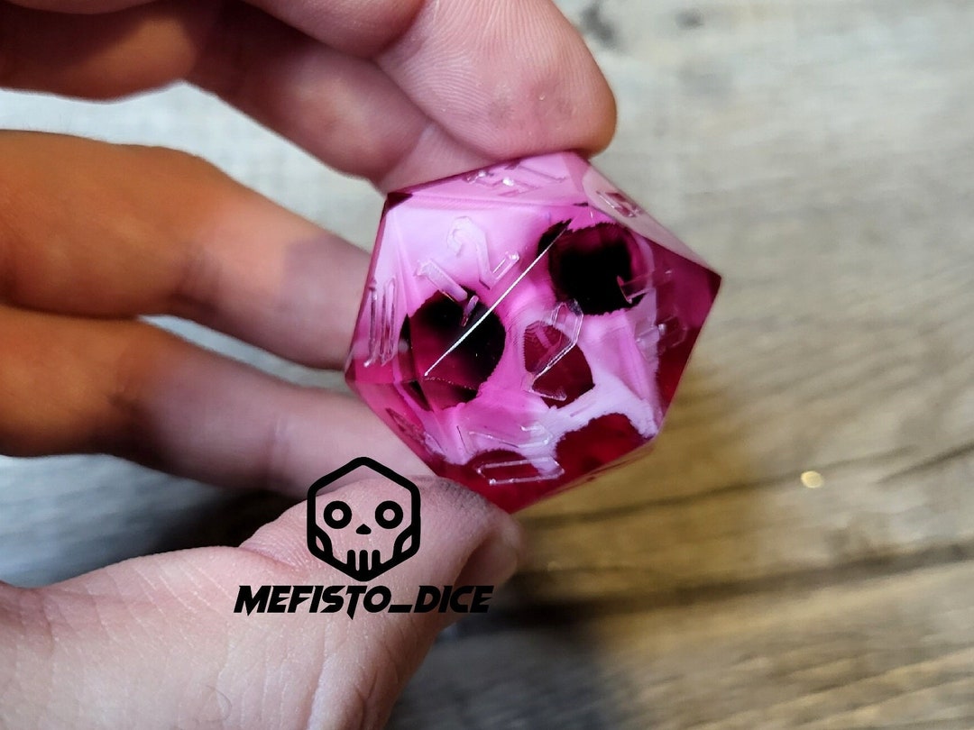 D20 Skull Horror 33 Mm Dice Sharp Edge, D&D Dice Set for Dungeons and ...