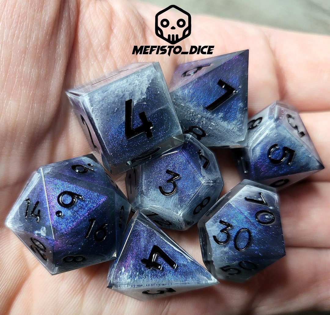 Dice Set Magic D&D Dice Set for Dungeons and Dragons Galaxy - Etsy