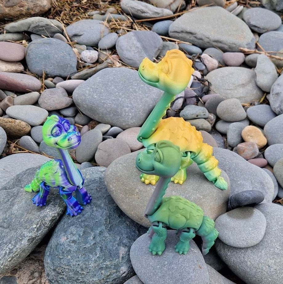 Brachiosaurus Articulated Flexi Dinosaur Toy Kids Fidget Gift - Etsy