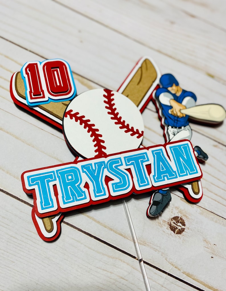 Baseball Cake Topper, Sports Party, Baseball Decor - Etsy