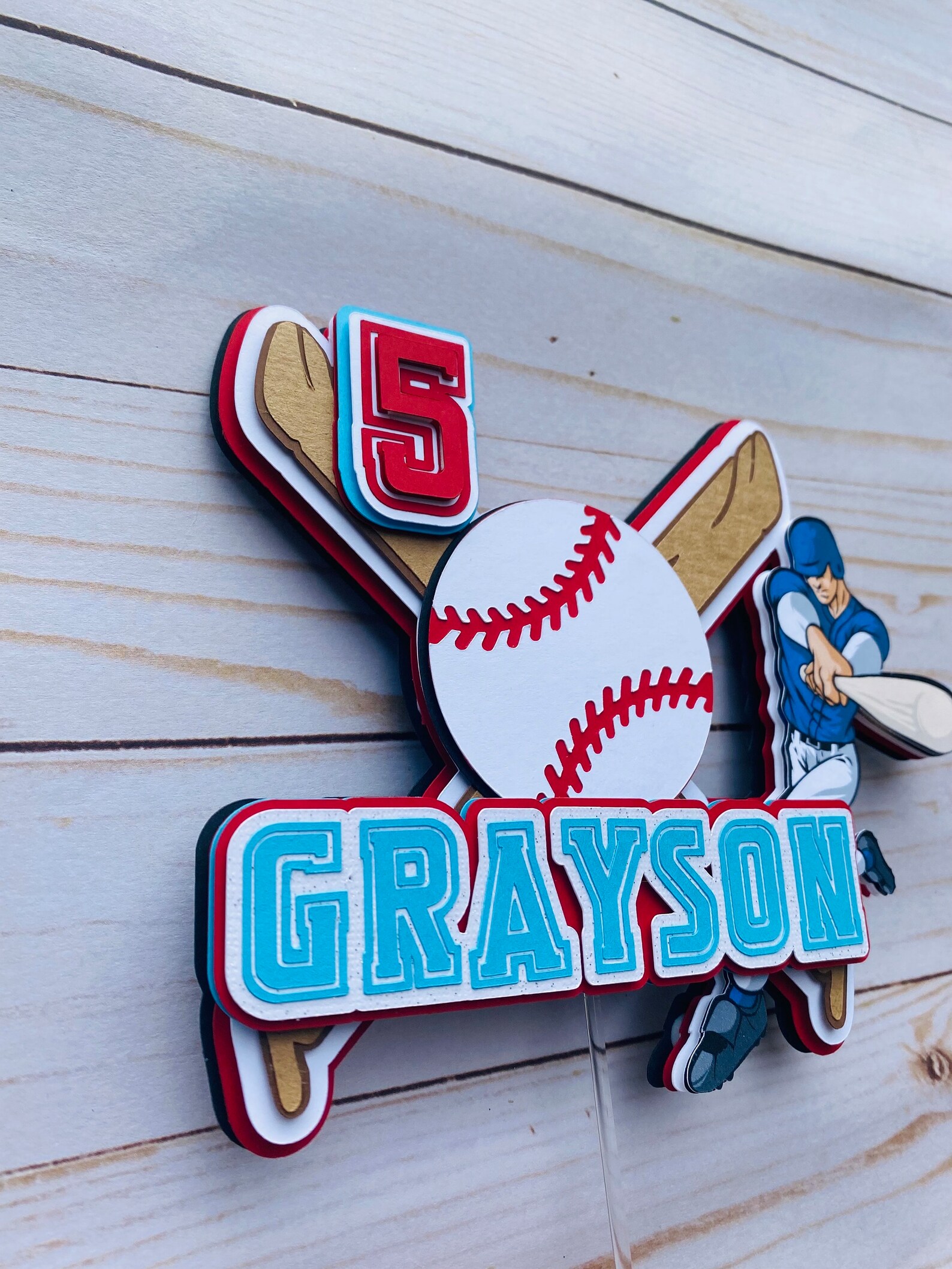 Baseball Cake Topper, Sports Party, Baseball Decor - Etsy