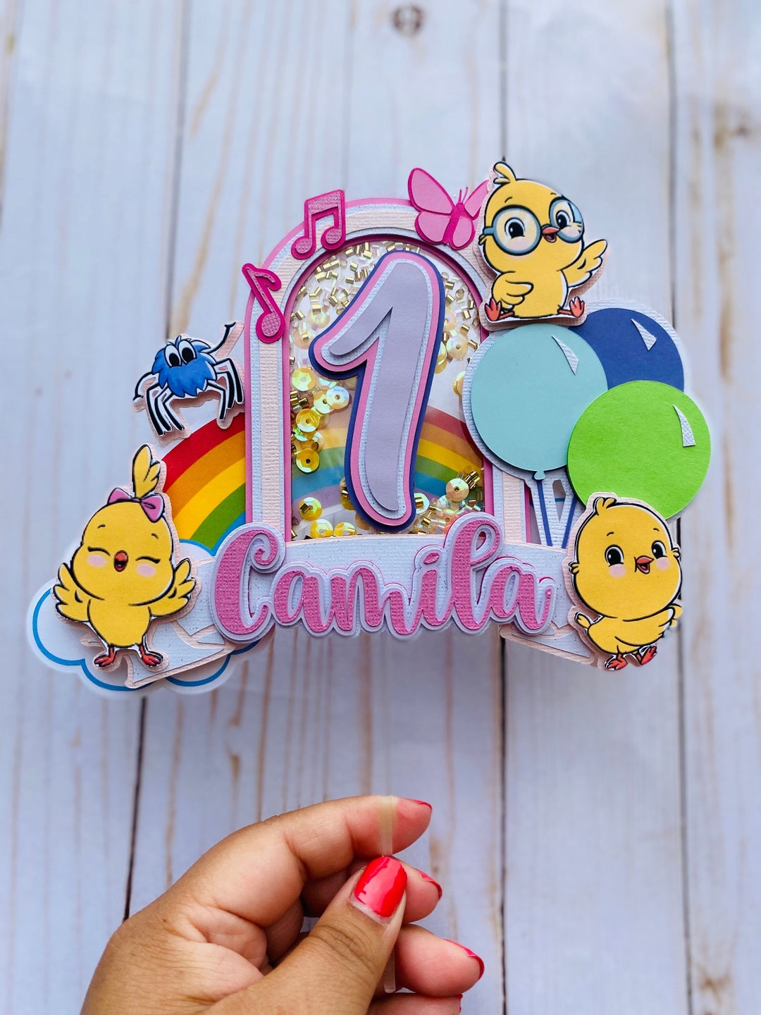 Canticos Cake Topper, Custom Shaker Topper - Etsy