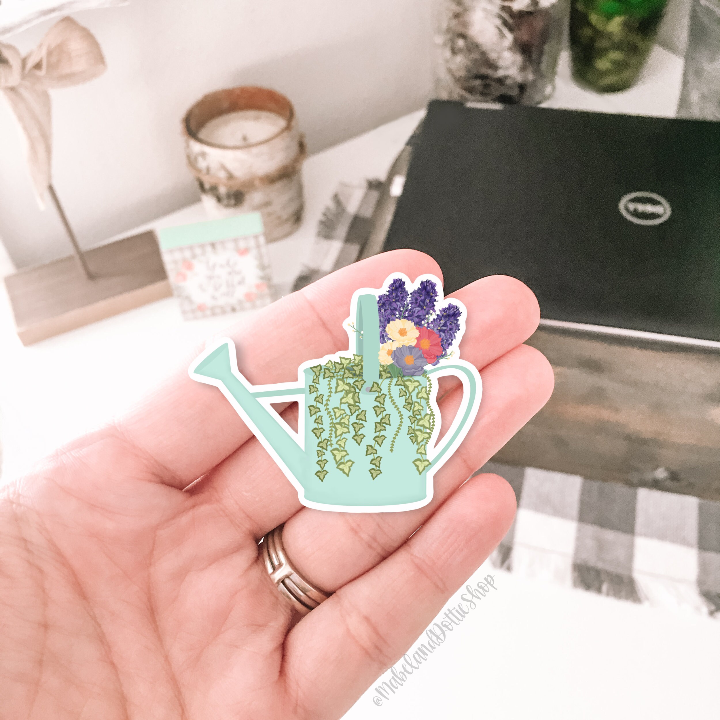 Watering Can Sticker Waterproof Glossy Vinyl Die-cut - Etsy