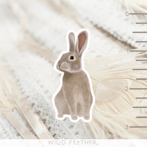Peering Cute Head Tilt Rabbit Sticker Bunny Car Decal / - Etsy