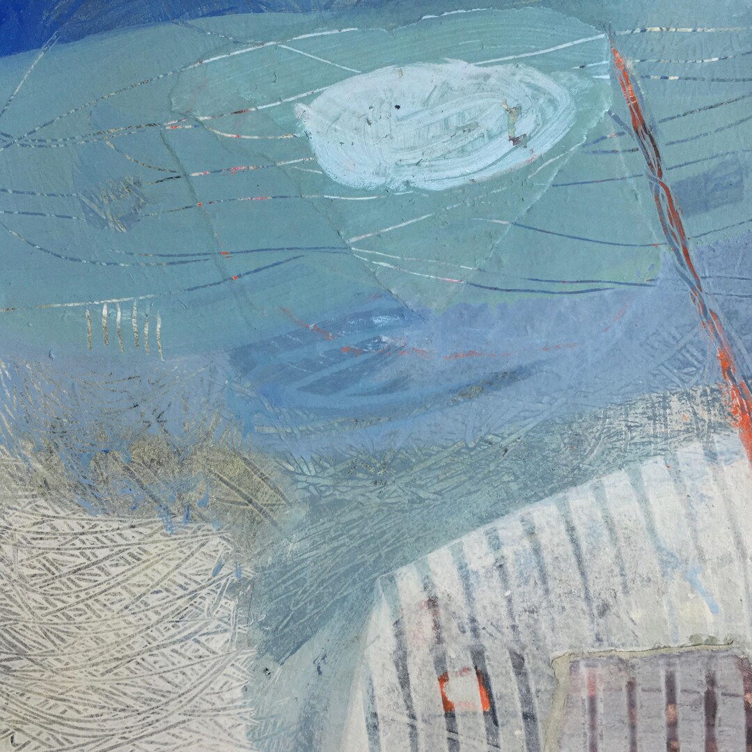 Original Abstract Landscape Painting by Stef Mitchell. Where Snow Meets ...