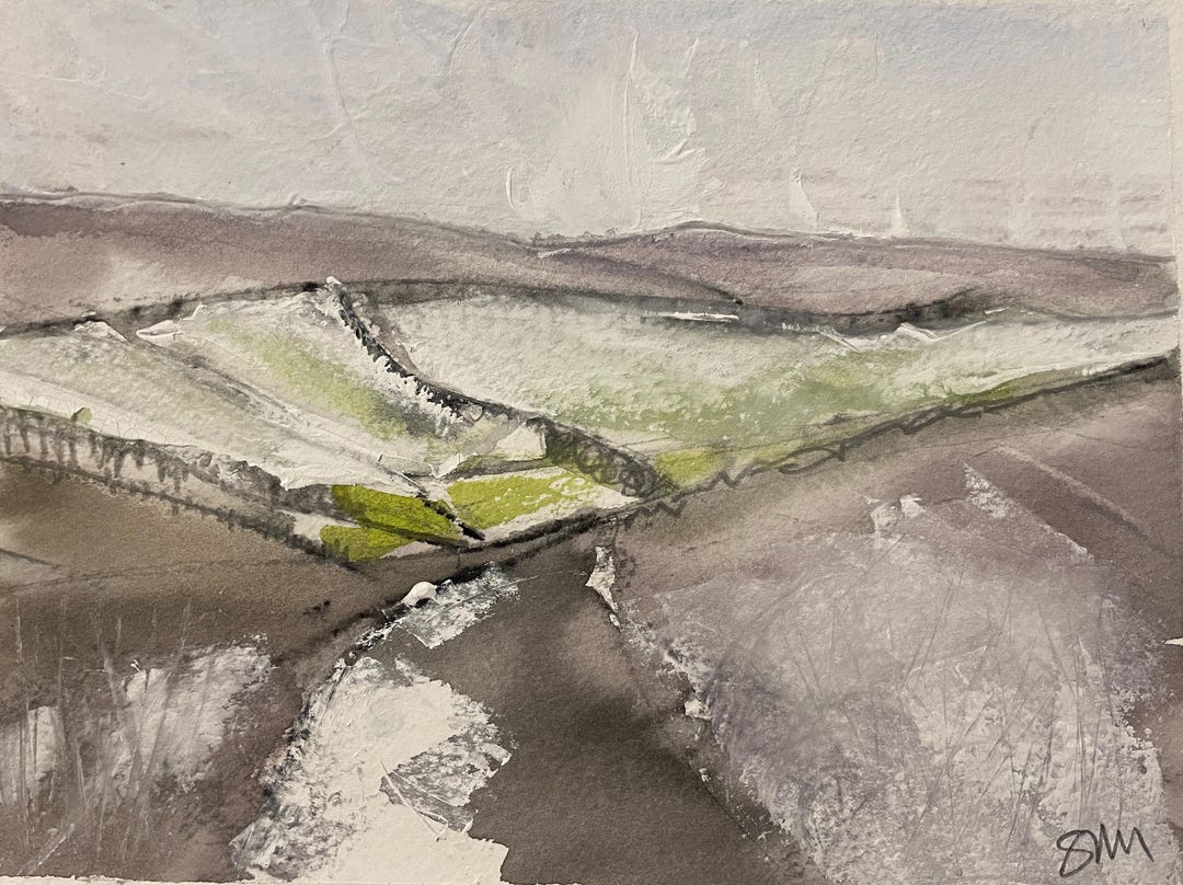 Moorland Landscape Painting. Blakey Ridge Rosedale in the Northyork ...