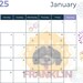 2025 Handprint & Fingerprint Calendar, DIY Keepsake Calendar, Printable ...