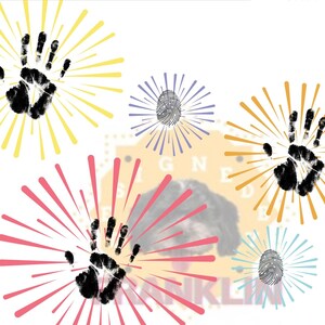 2025 Handprint & Fingerprint Calendar, DIY Keepsake Calendar, Printable ...