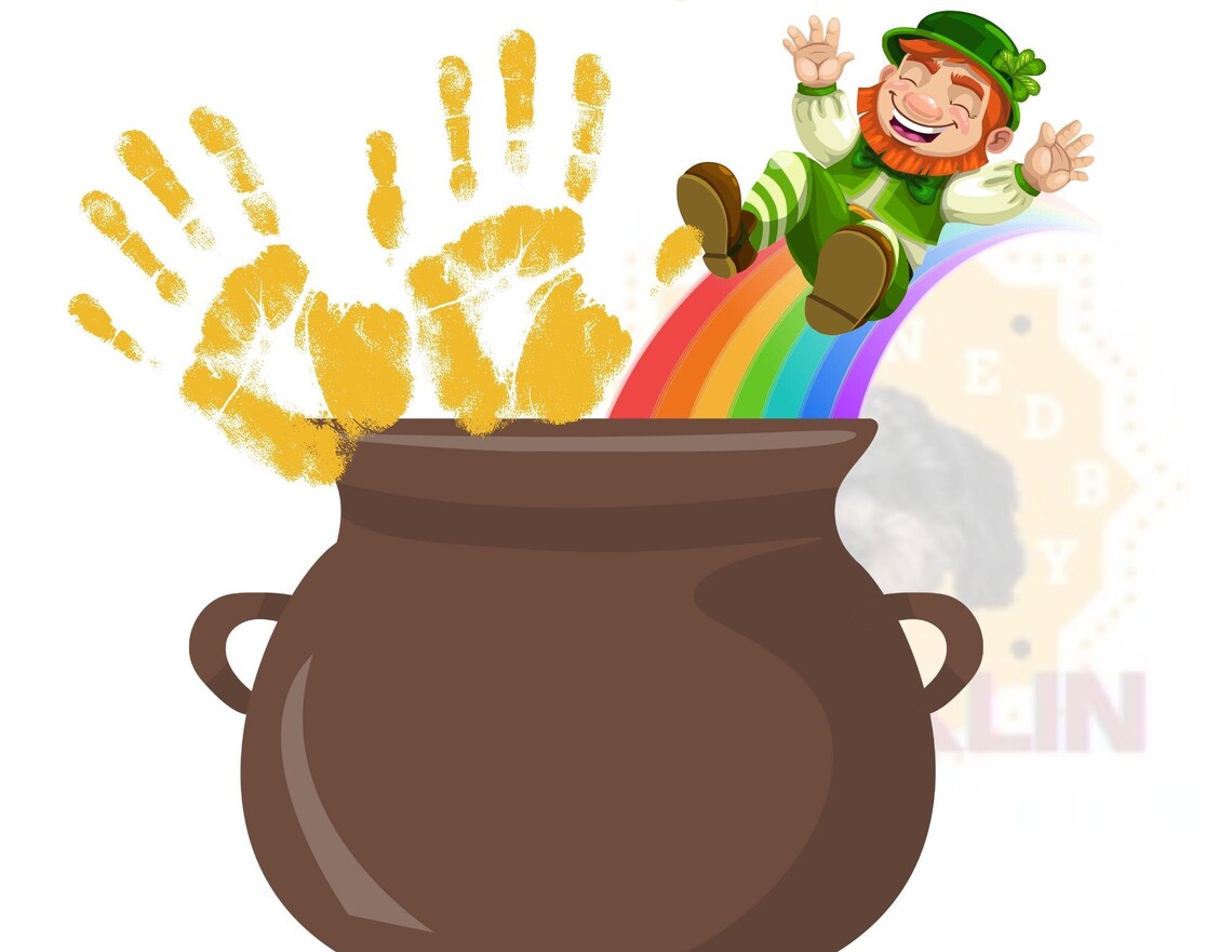 2025 Handprint & Fingerprint Calendar, DIY Keepsake Calendar, Printable ...