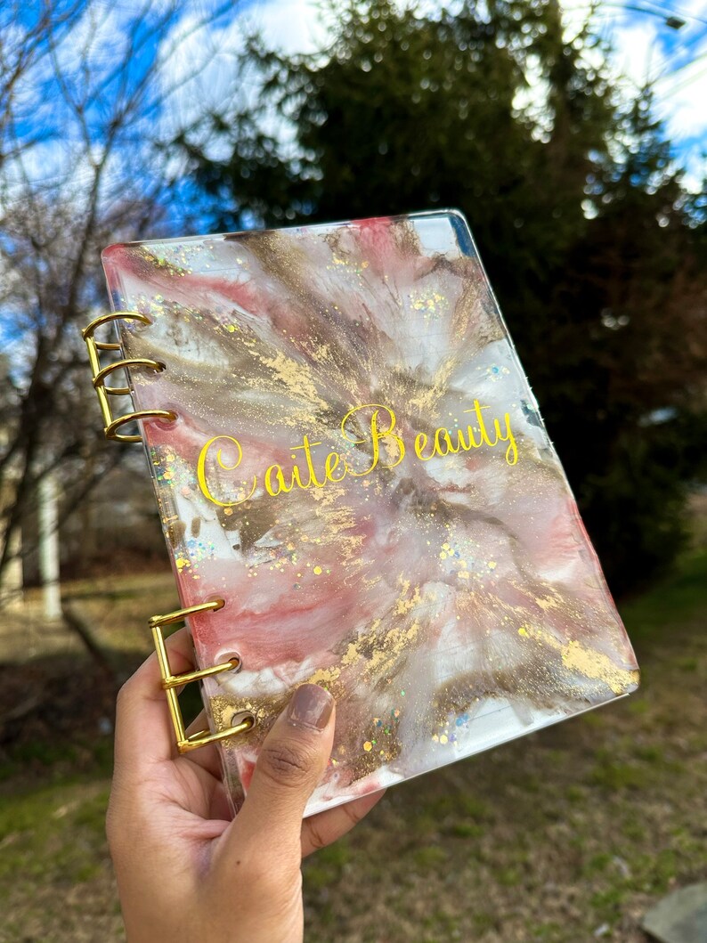 Marble Resin Journal - Etsy