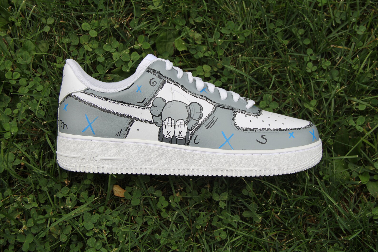 Custom Air Force 1 kaws // Designer Sesame Street Art Custom Shoes - Etsy