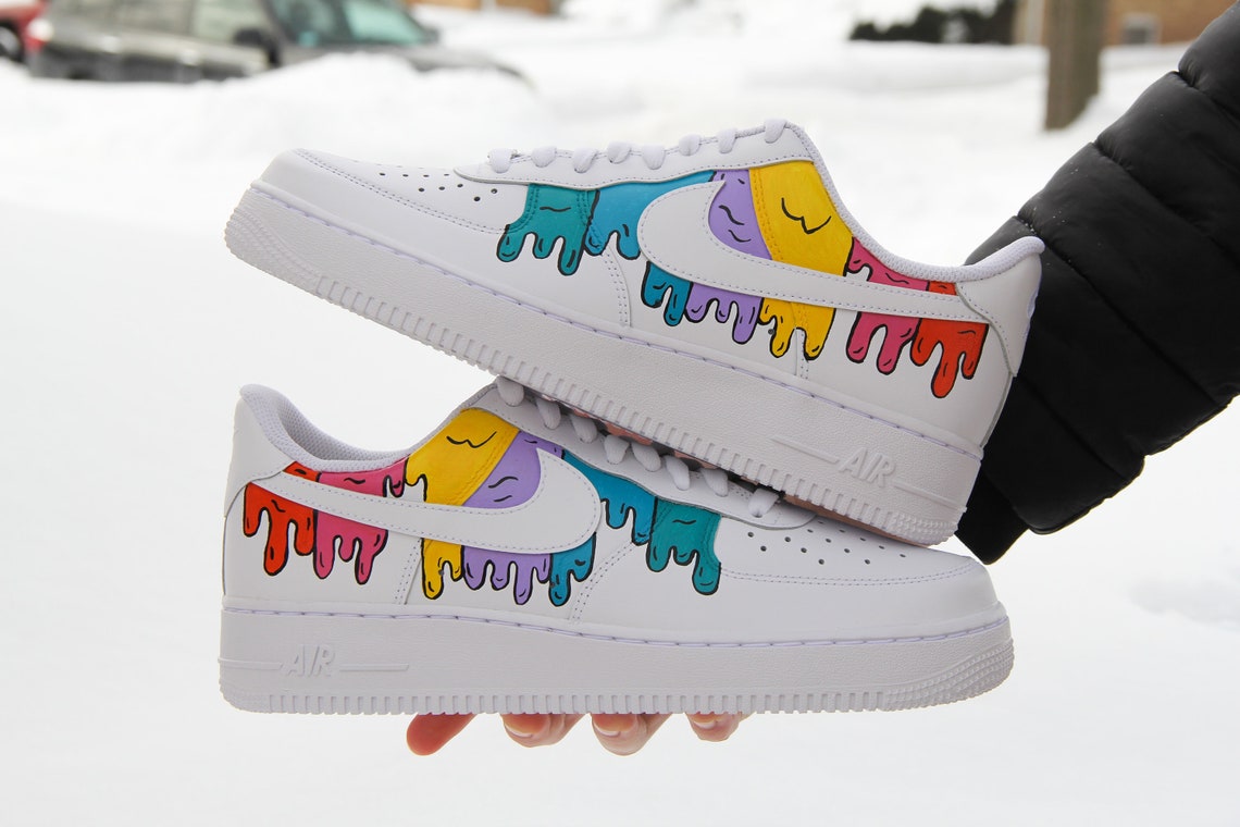 Custom Air Force 1 super Drip // Custom Drippy - Etsy