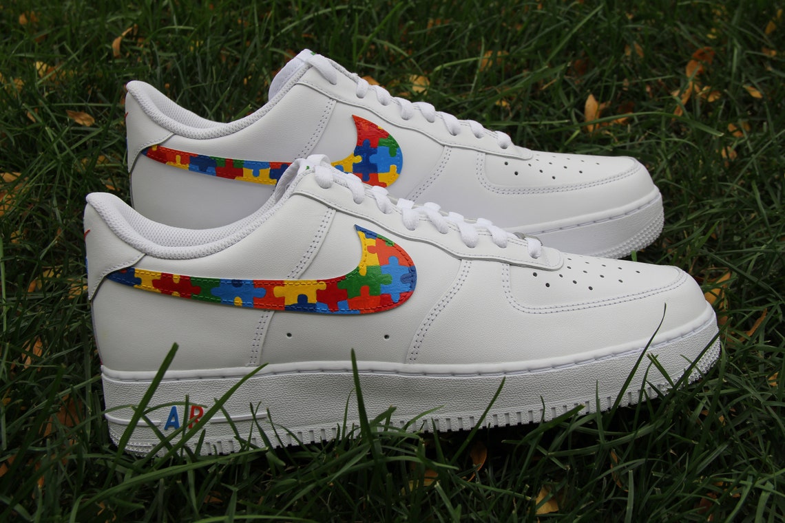 Custom Air Force 1 autism Awareness - Etsy