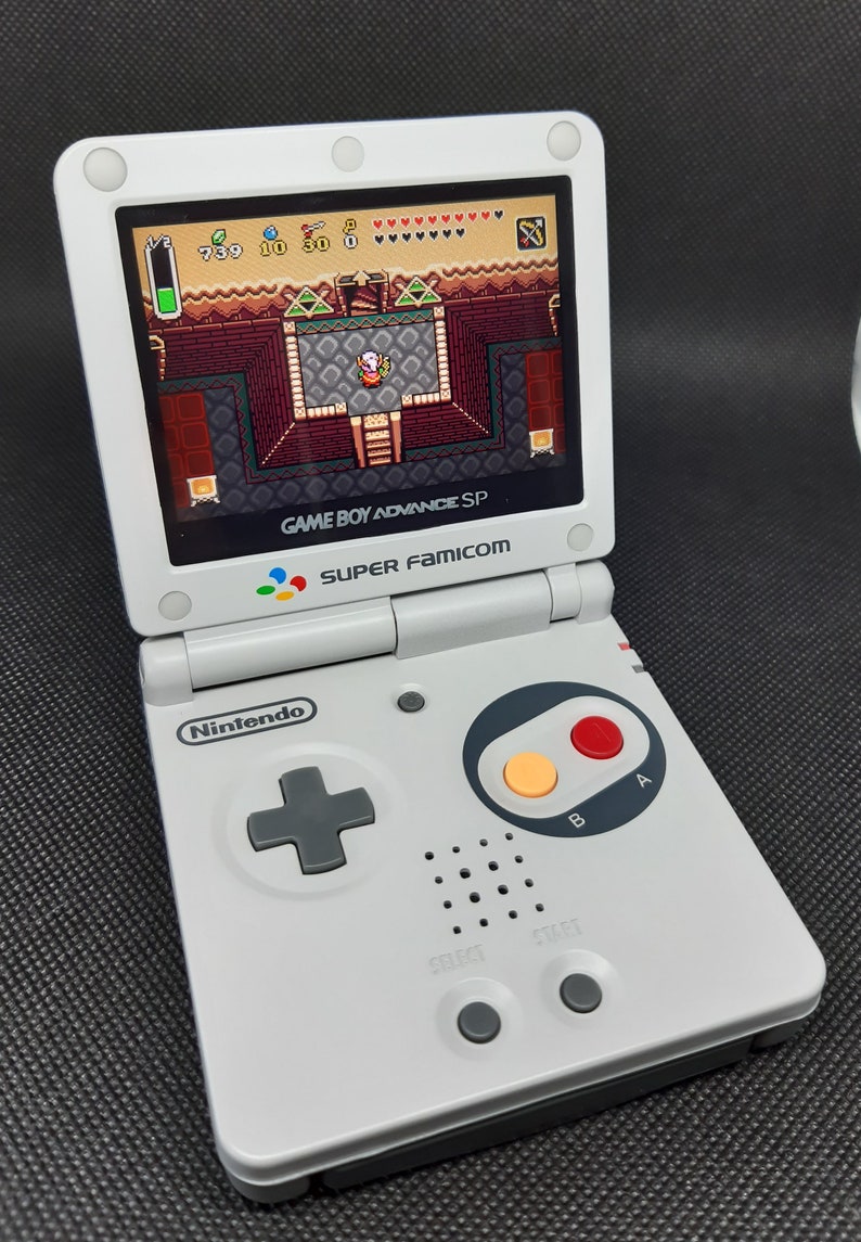 Game Boy Advance SP - M2 Backlit IPS Screen - SNES Edition - USB-C ...