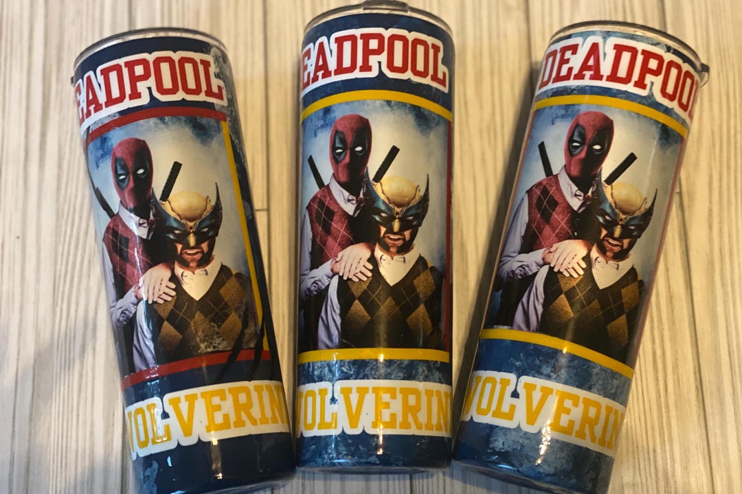Deadpool and Wolverine Stepbrother's Cup. Ryan Renyolds Hugh Jackman ...