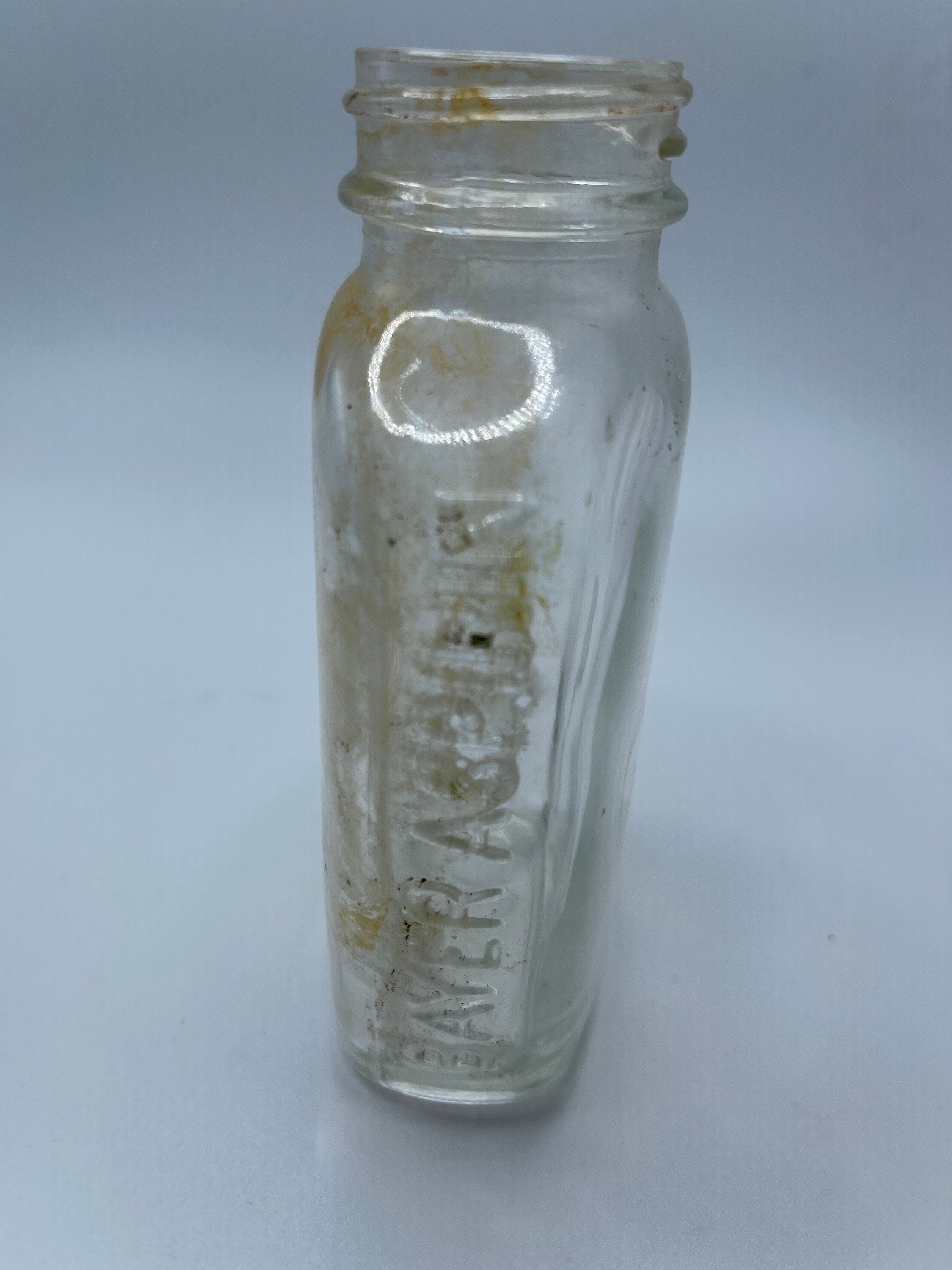 Large Vintage Bayer Aspirin Glass Clear Bottle 302 - Etsy