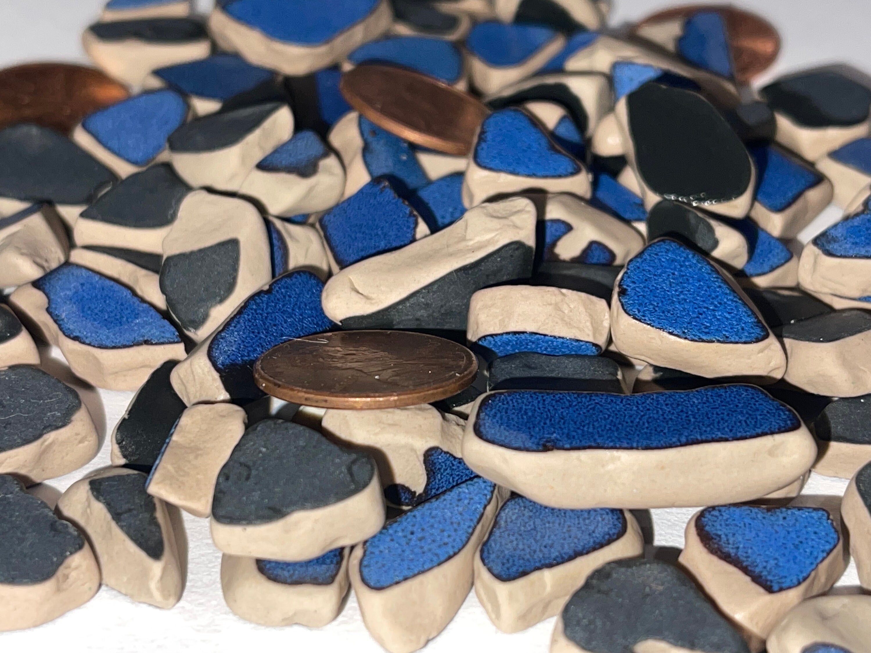 White Blue Sea Pottery Surf Pottery Beach Pottery River - Etsy