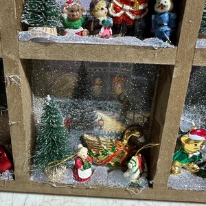 Wooden Shadow Box Christmas Decorations, #114 - Etsy