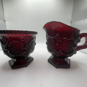 Vintage Anchor Hocking Royal Ruby Glass Pitcher, Red Depression Rudy ...