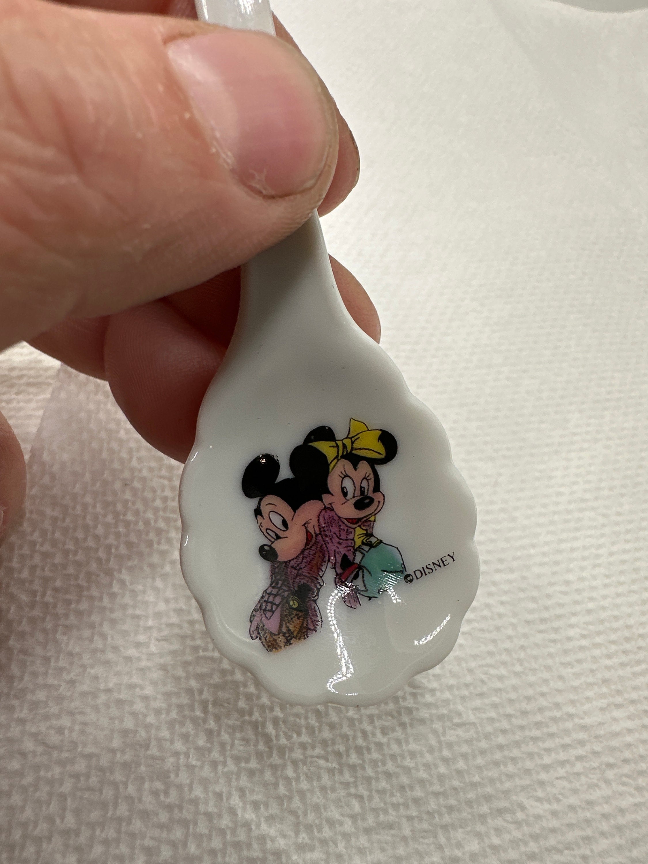 Porcelain Collectible Disney Spoon Souvenir Spoon Micky and - Etsy