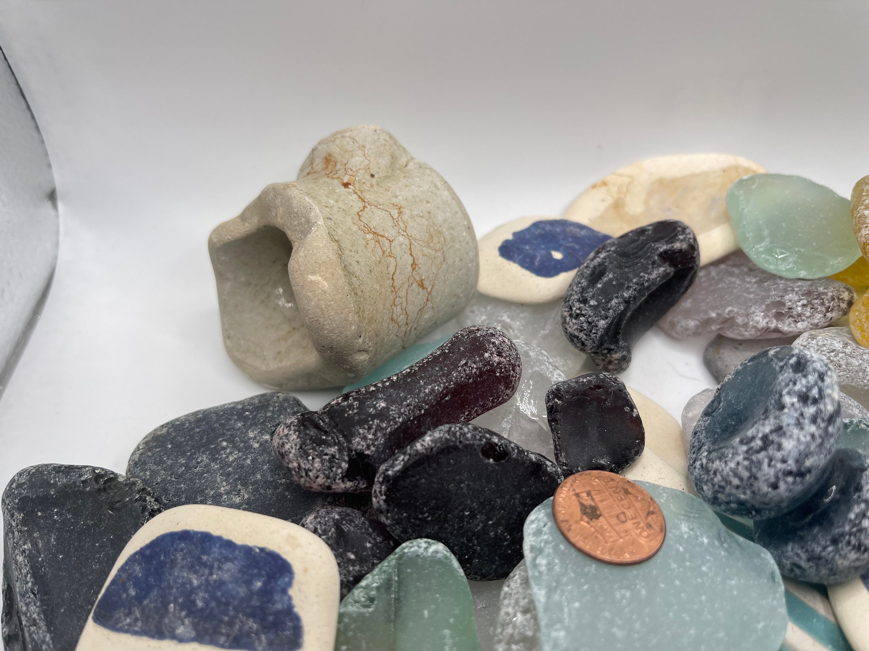 Bulk Large Sea Glass Pieces, Multi Colored Sea Glass, 15a - Etsy