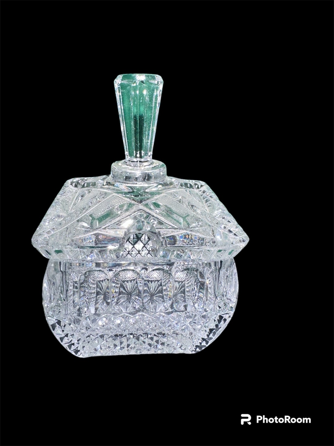 Vintage Cut SQUARE Crystal Jelly/jam Jar Serving Dish - Etsy