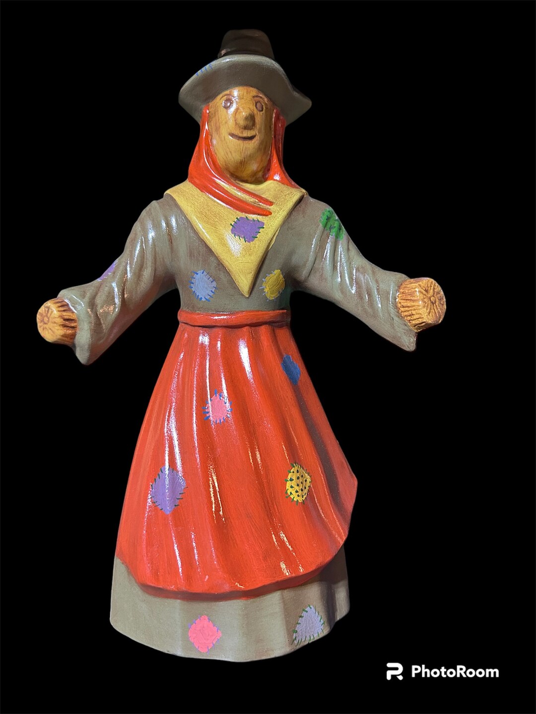 Vintage Ceramic Scarecrow - Etsy