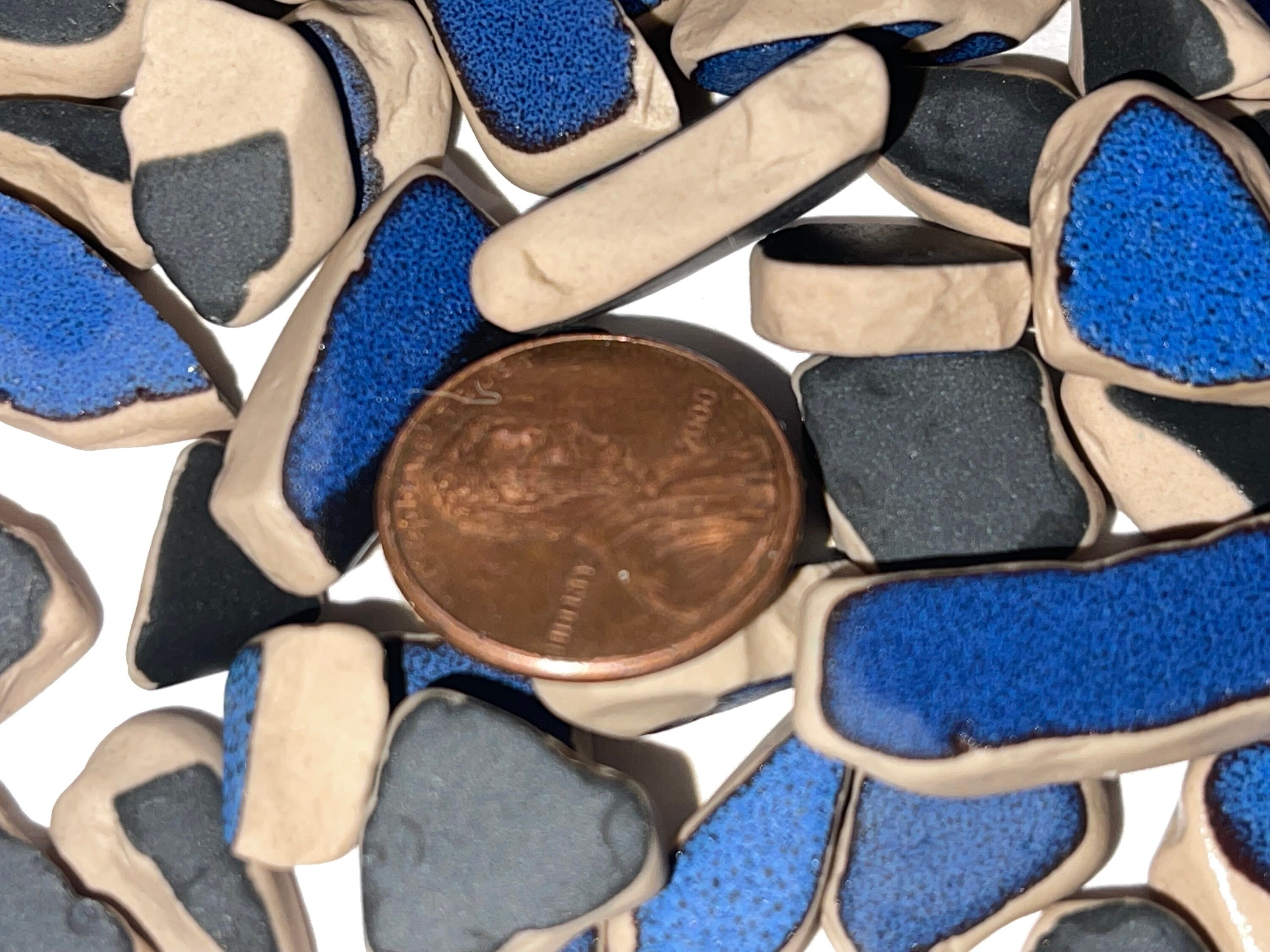 White Blue Sea Pottery Surf Pottery Beach Pottery River - Etsy