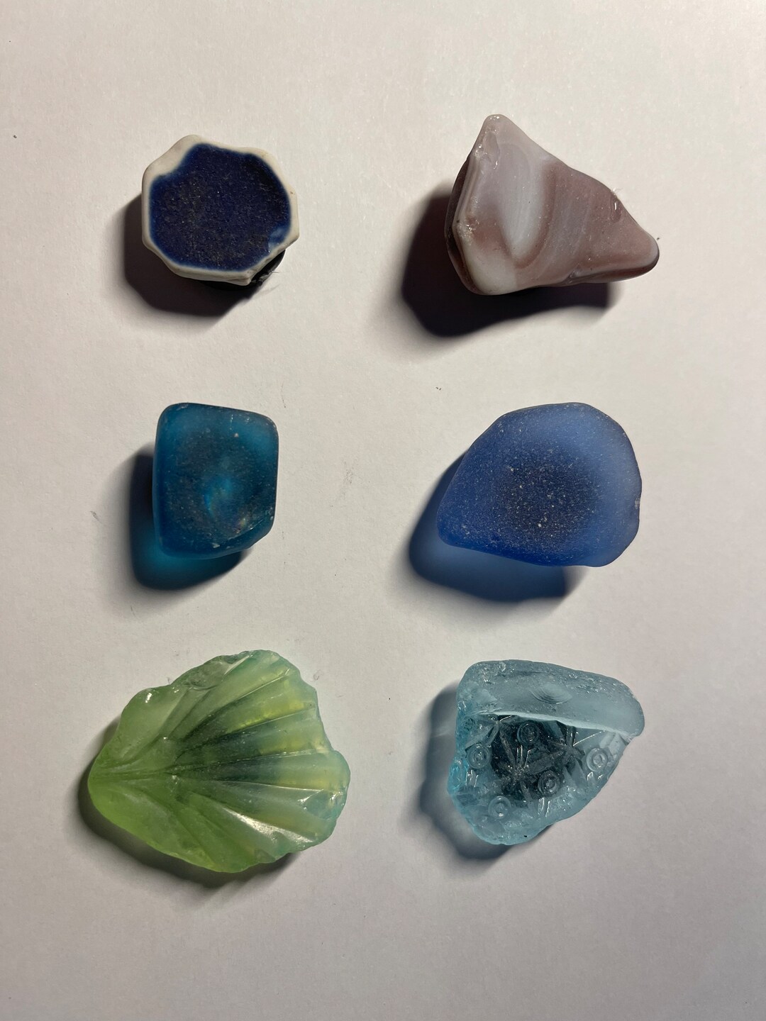 Homemade Sea Glass Magnets Green Sea Glass Aqua Blue Sea - Etsy