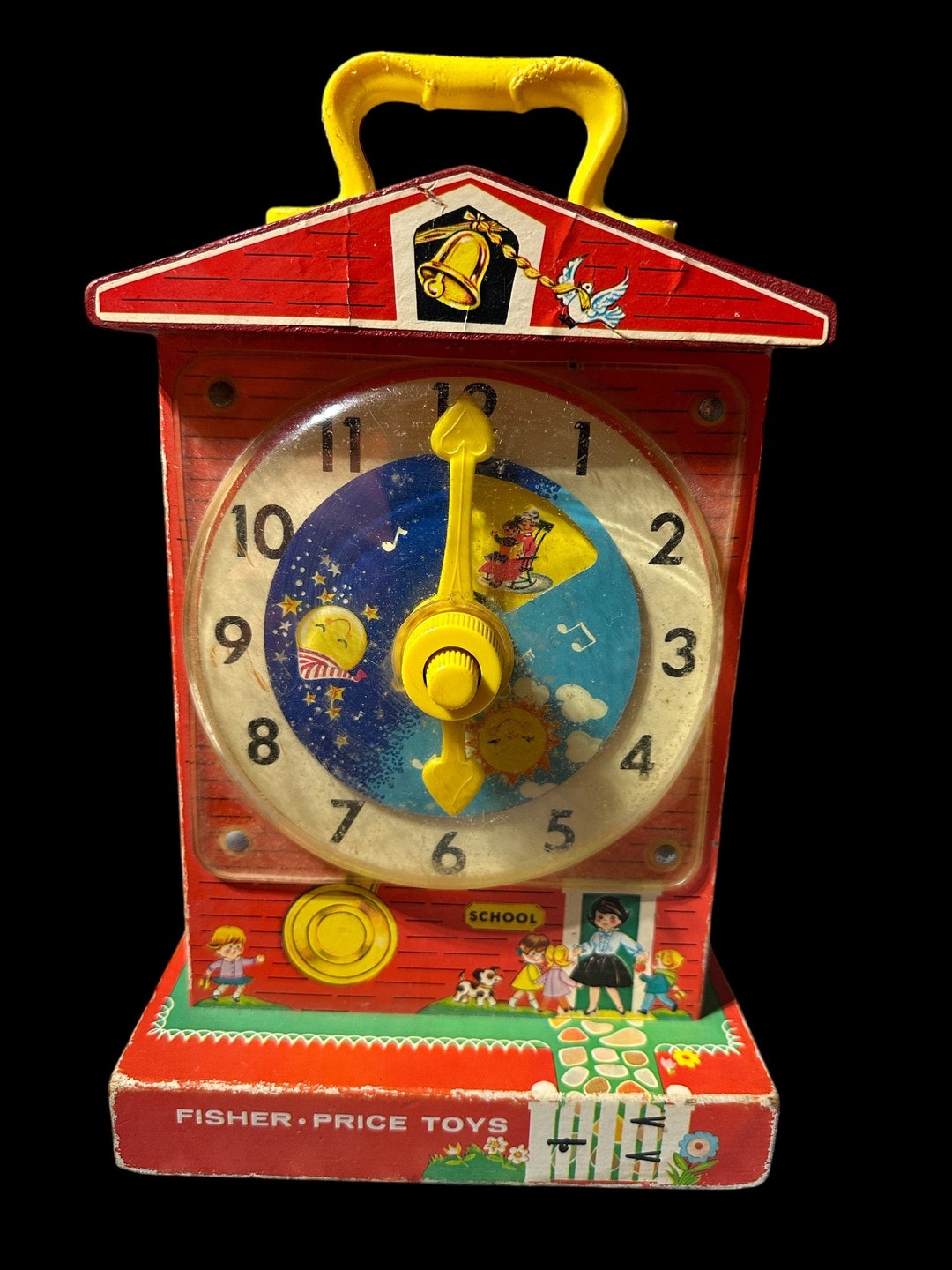 Vintage Fisher Price 1960’s Pull Pretend Play Antique Musical Music Box ...
