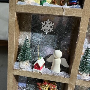 Wooden Shadow Box Christmas Decorations, #114 - Etsy