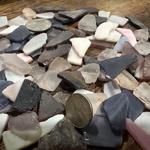 Purple Sea Glass, Sea Glass Bulk, Sea Glass Lot, 120 Pieces of Small to ...