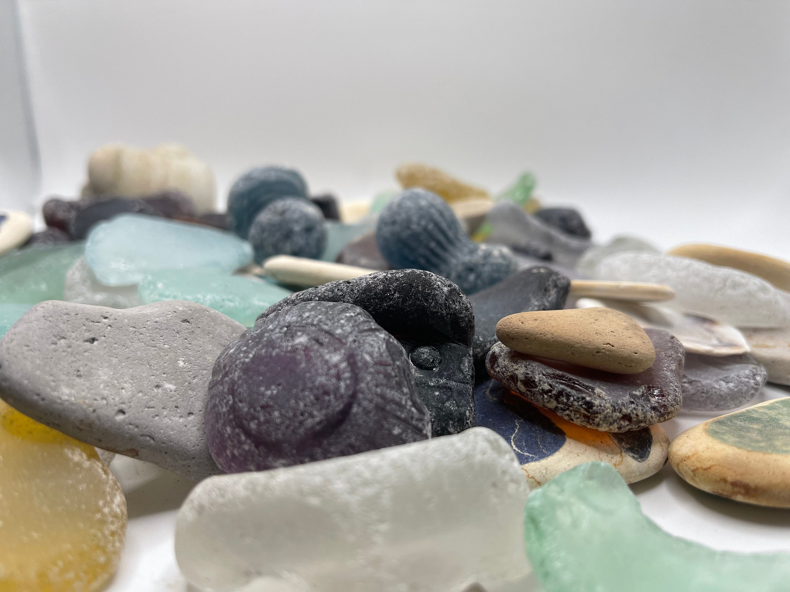 Bulk Large Sea Glass Pieces, Multi Colored Sea Glass, 15a - Etsy