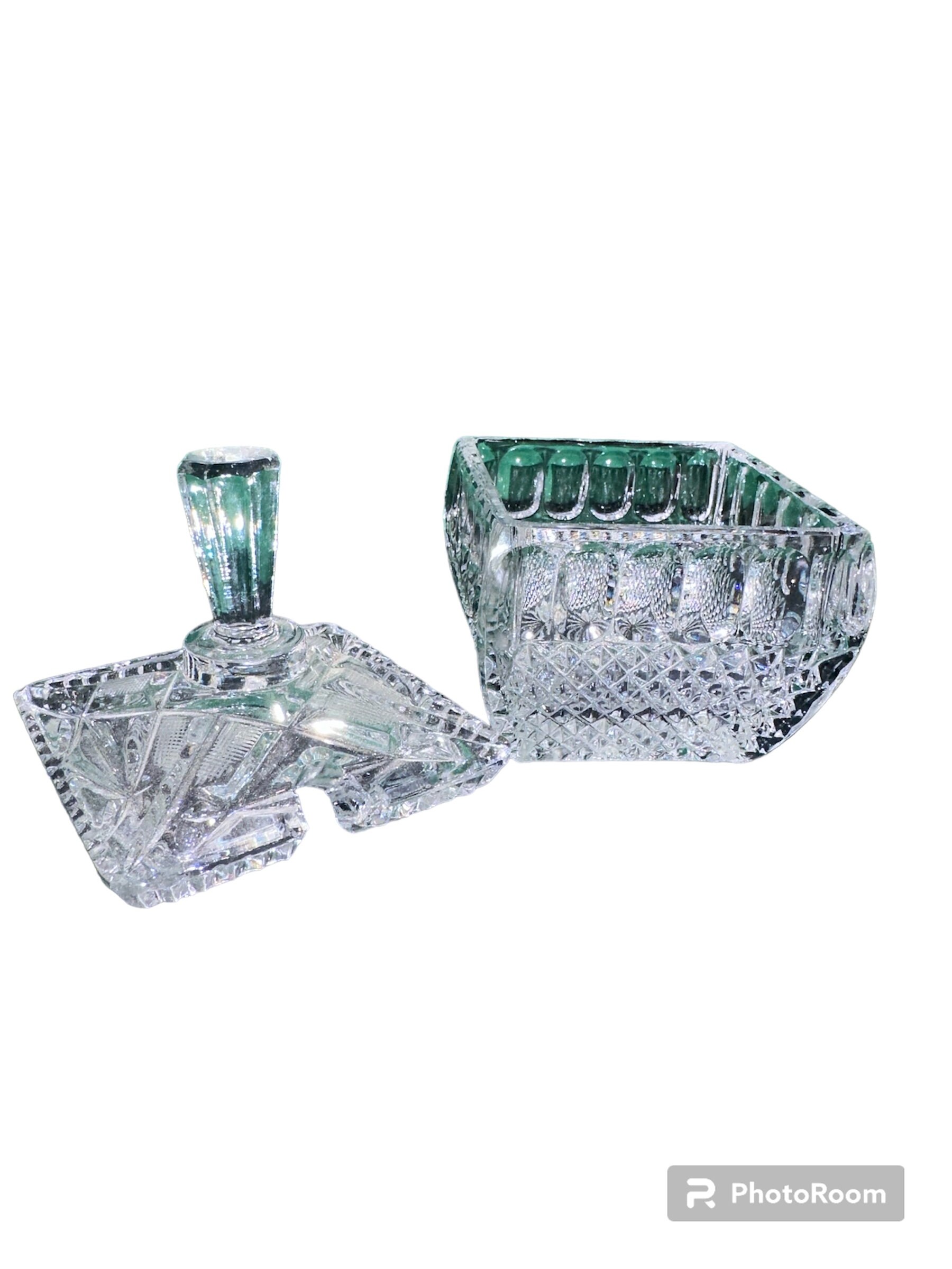 Vintage Cut SQUARE Crystal Jelly/jam Jar Serving Dish - Etsy