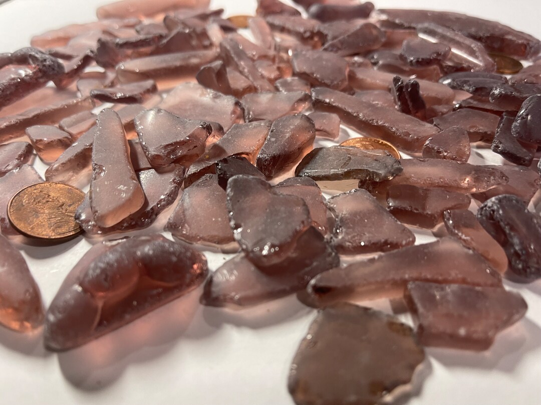 Purple Recycled Glass, Purpletumbled Glass, Purple Craft Glass, Purple ...