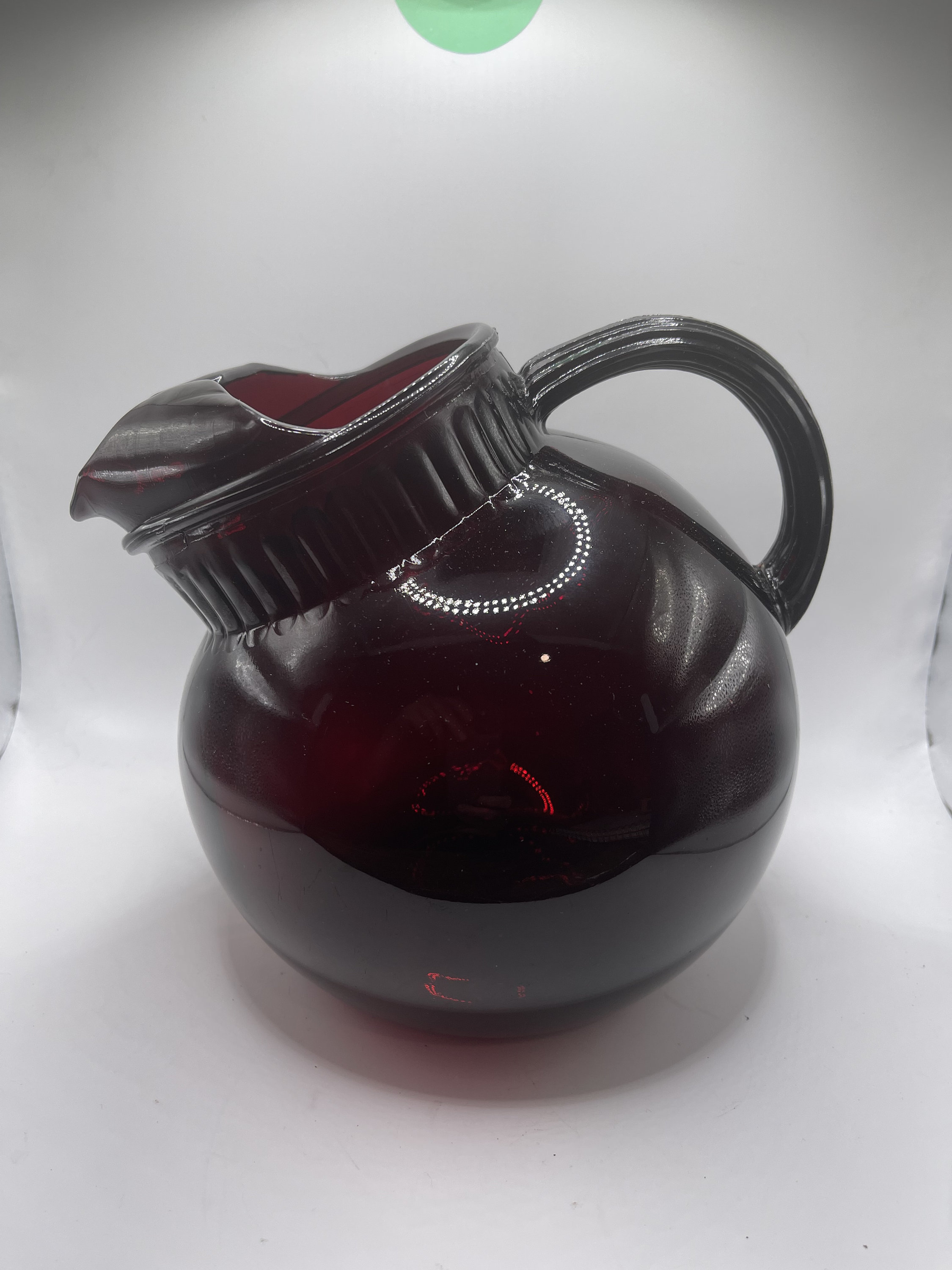 Vintage Anchor Hocking Royal Ruby Glass Pitcher Red - Etsy