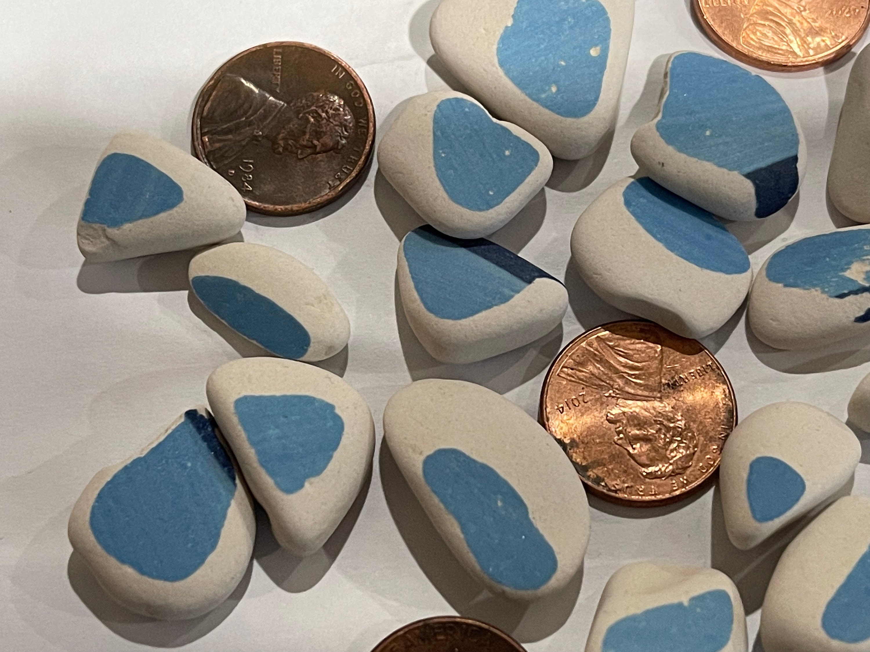 White Blue Green Sea Pottery Surf Pottery Beach Pottery - Etsy